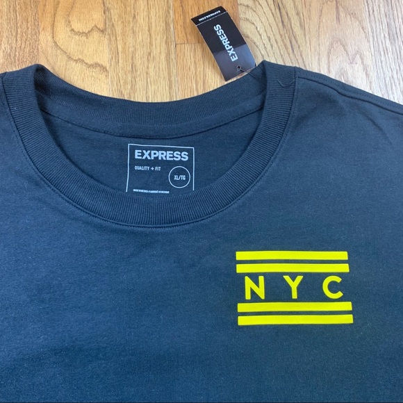 Express | Shirts | Express Heavyweight Nyc Logo Graphic Tee | Poshmark